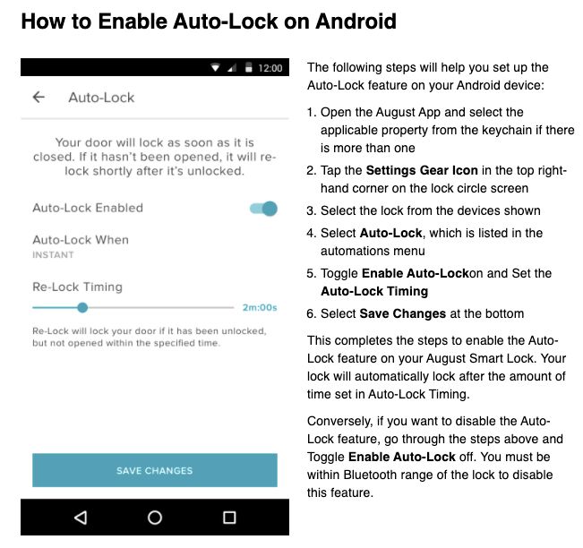 [Smart Lock] How to set up Auto-Relock on my Smart Lock